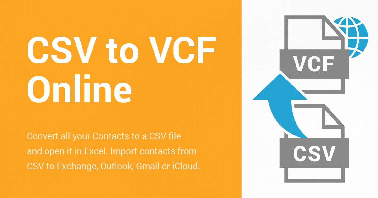  Convert CSV To VCF Online Using Free Contacts Converter Software